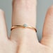 14K Gold Birthstone Ring, Solid Gold Ring, January, February, March ...