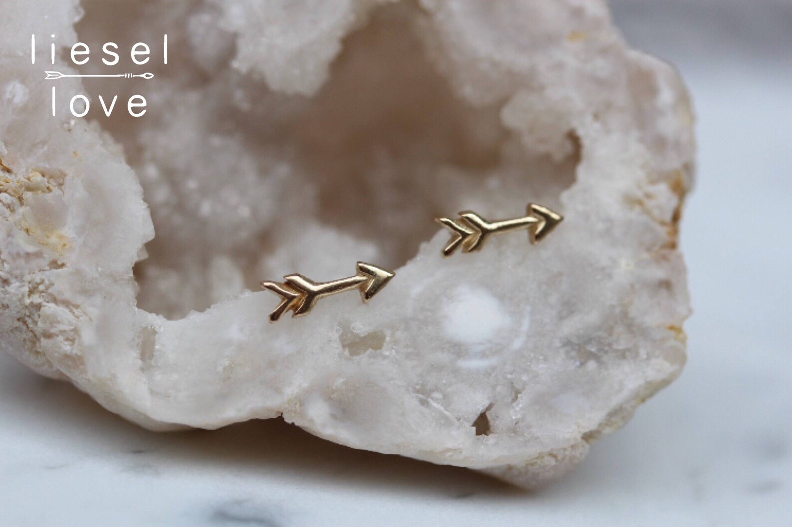 14K Gold Arrow Studs, Gold Studs, Tiny Studs, Arrow Earrings, Gold ...