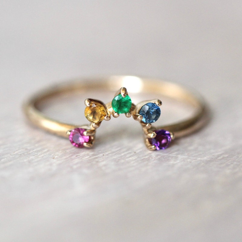 Rainbow Ring - Etsy