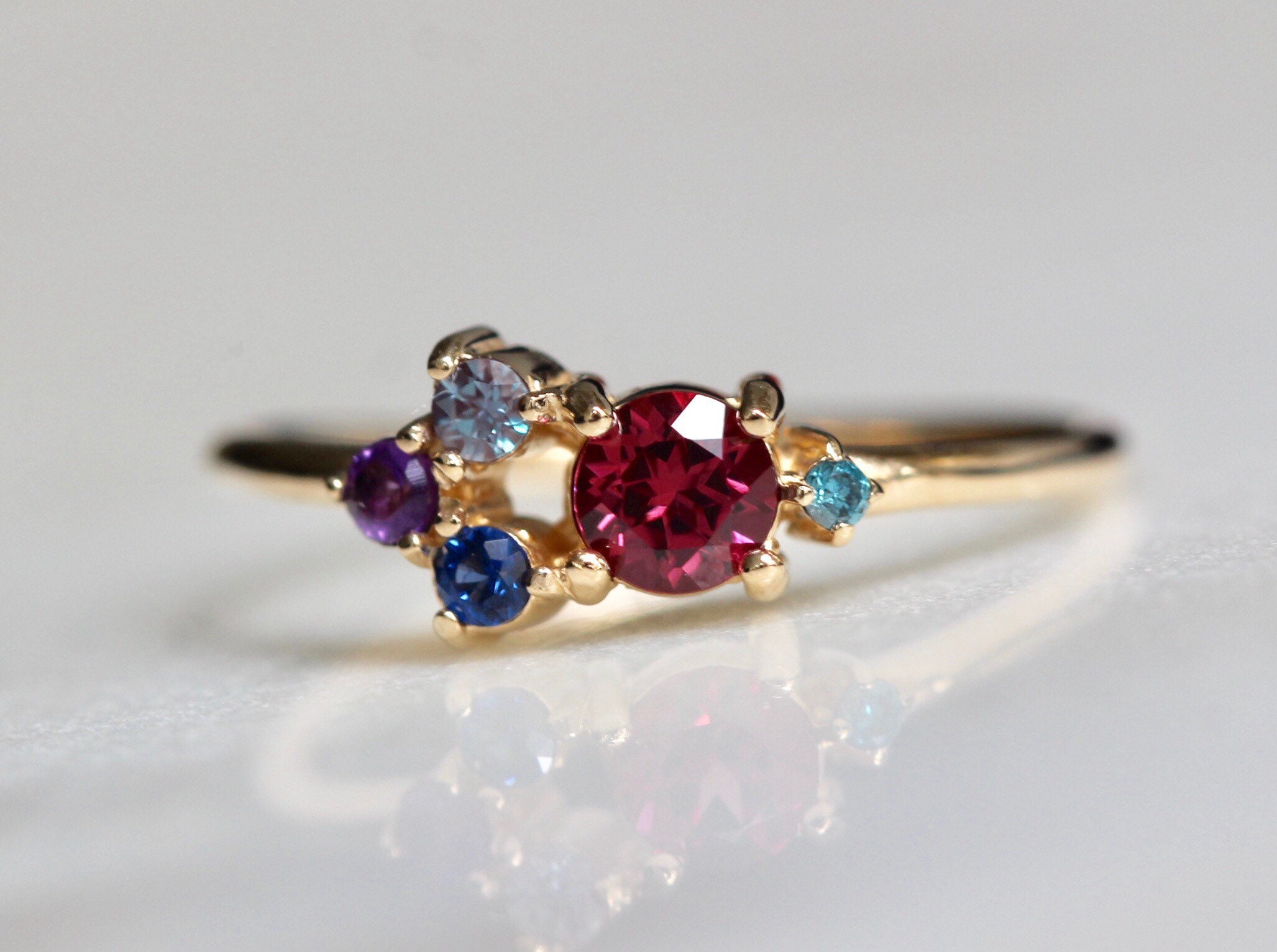 14K Gold Autumn Ring