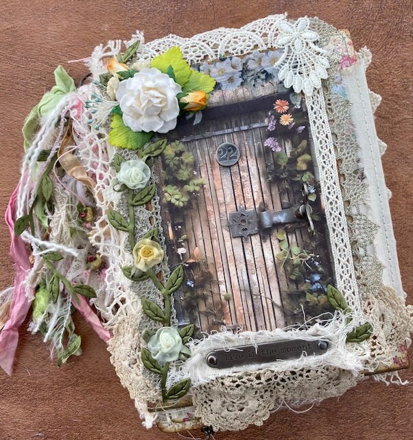 Vintage/floral/shabby Chic Layered Junk Journal Handmade One of a Kind ...
