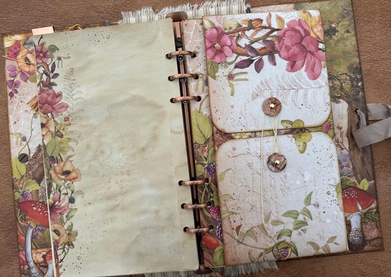WOODLAND Handmade Junk Journal - Ring Bound - One of a Kind - Etsy UK
