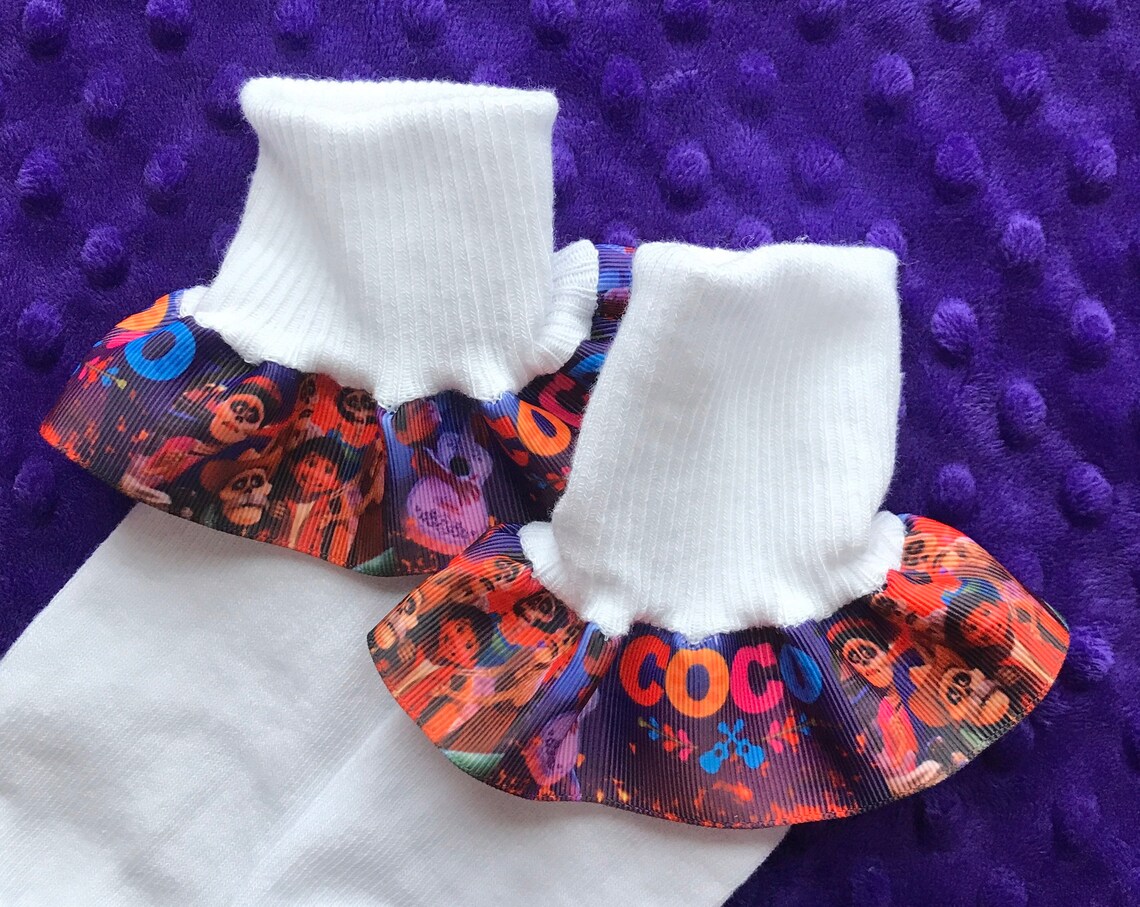 Coco Ribbon Ruffled Socks - Etsy