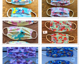 Character Face Mask | Etsy