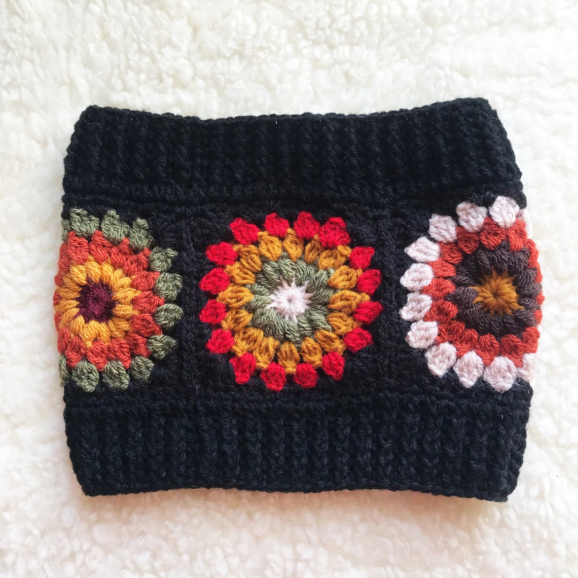 Noddy & Sweets Hand Crochet Dog Snood / Neck Warmer [sunburst] Beige or ...