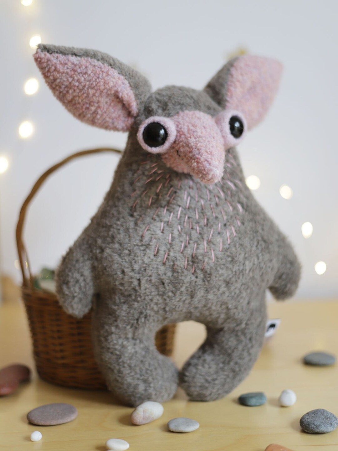Little Mutant Creature * Small Woolly Critter Monster Art Toy Whimsical ...