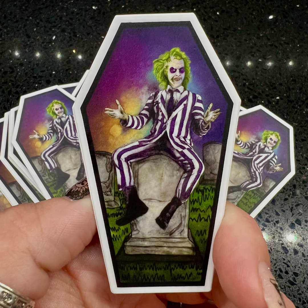 Ghost With the Most Betelgeuse Coffin Vinyl Sticker - Etsy