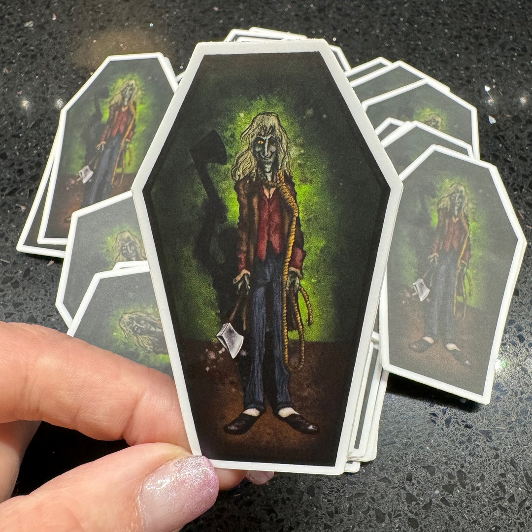 Doomed Ghost Host 3” X 1.75” Coffin Die Cut Vinyl Sticker - Etsy