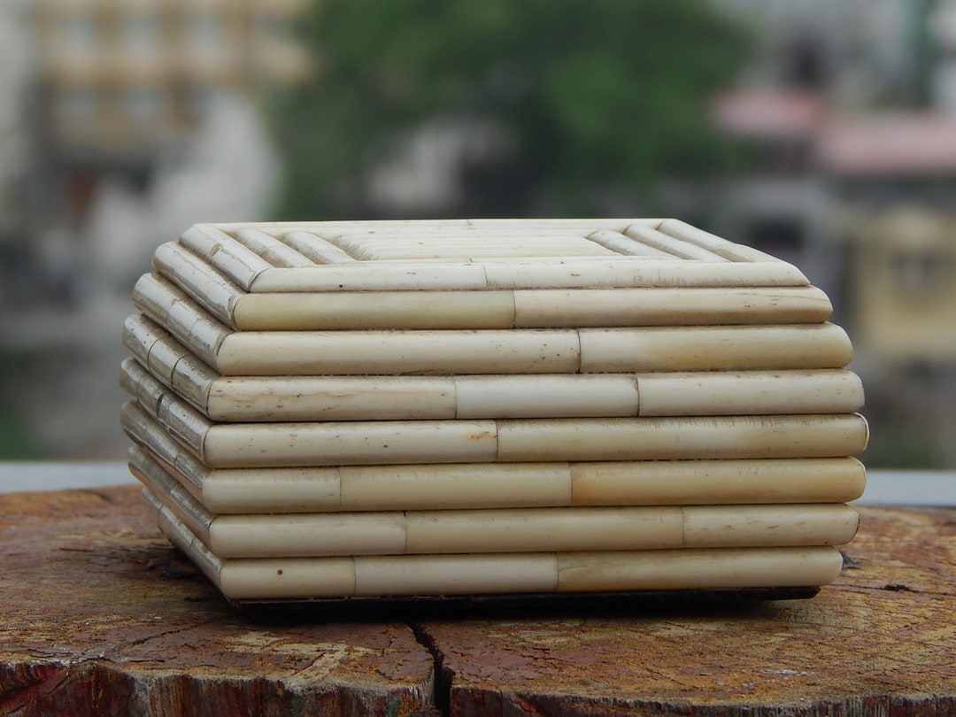 Bone Vintage Decorative Box - Etsy