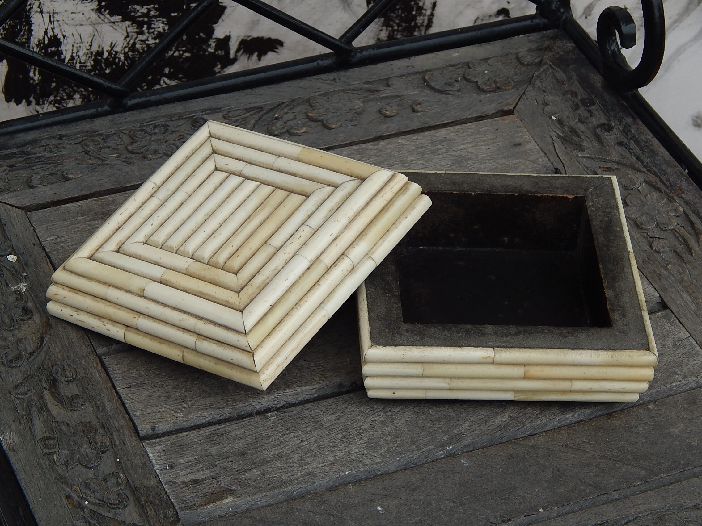 Bone Vintage Decorative Box - Etsy