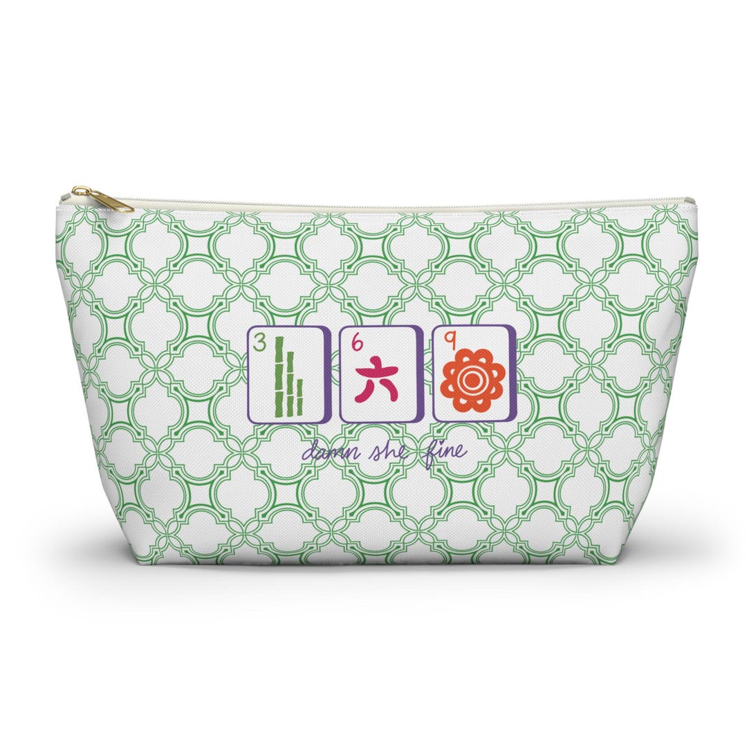 Mahjong Tile Bag, Funny 369 She Fine, Mahjong Pouch, Large Storage Bag ...