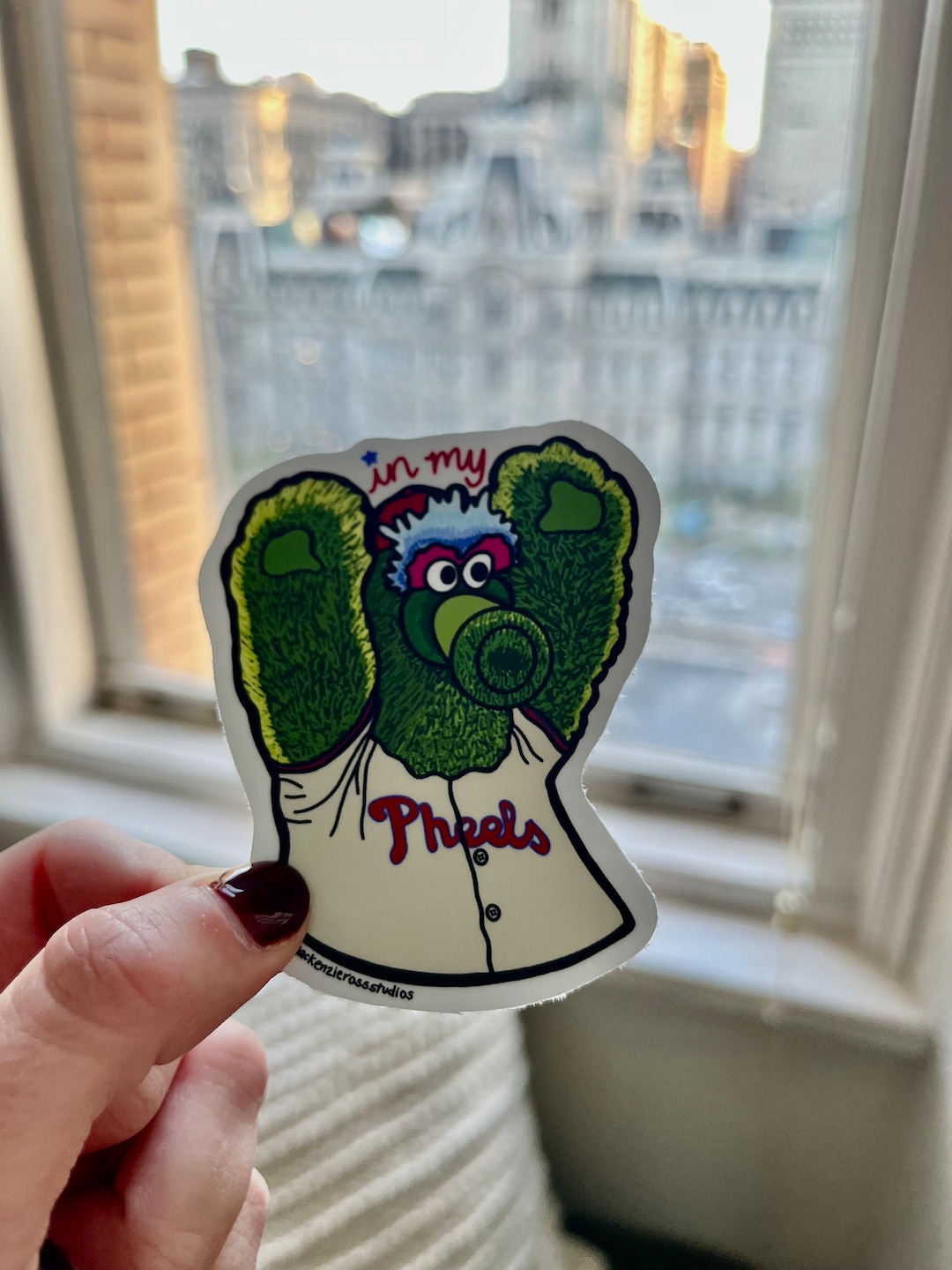 Philadelphia Phillies Phanatic Sticker 'in My Pheels' - Unique Gift for ...