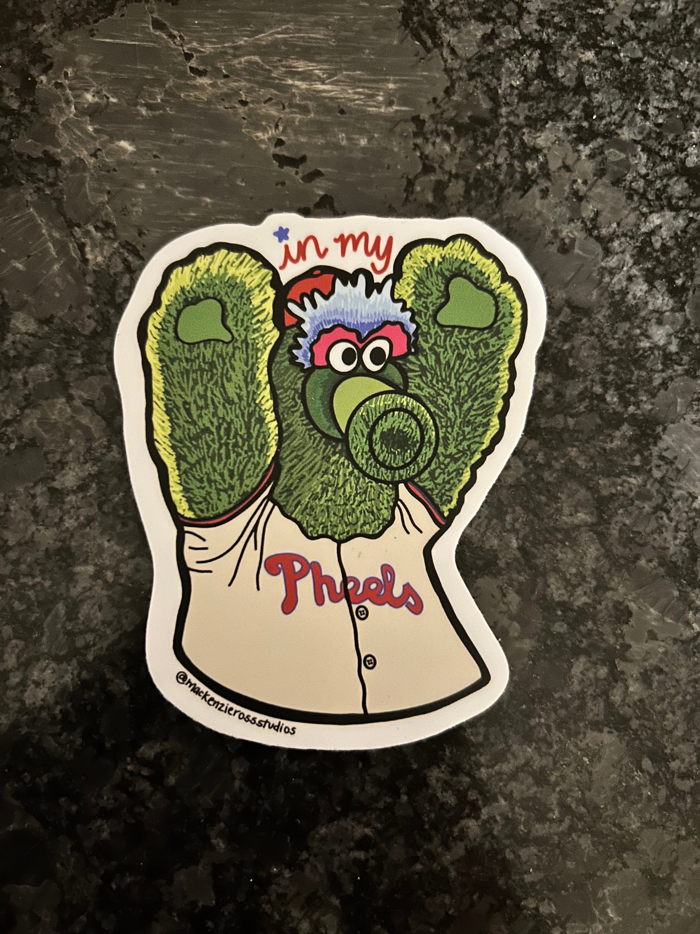 Philadelphia Phillies Phanatic Sticker 'in My Pheels' Unique Gift for ...