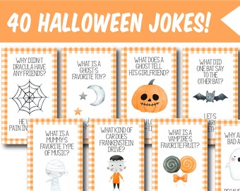 Halloween Joke Cards - Etsy