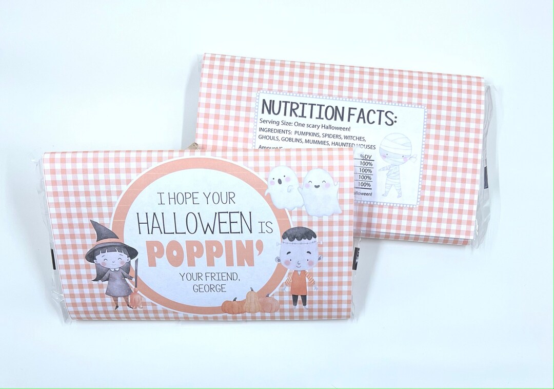 Halloween Popcorn Wrapper Microwave Popcorn Bag Covers - Etsy