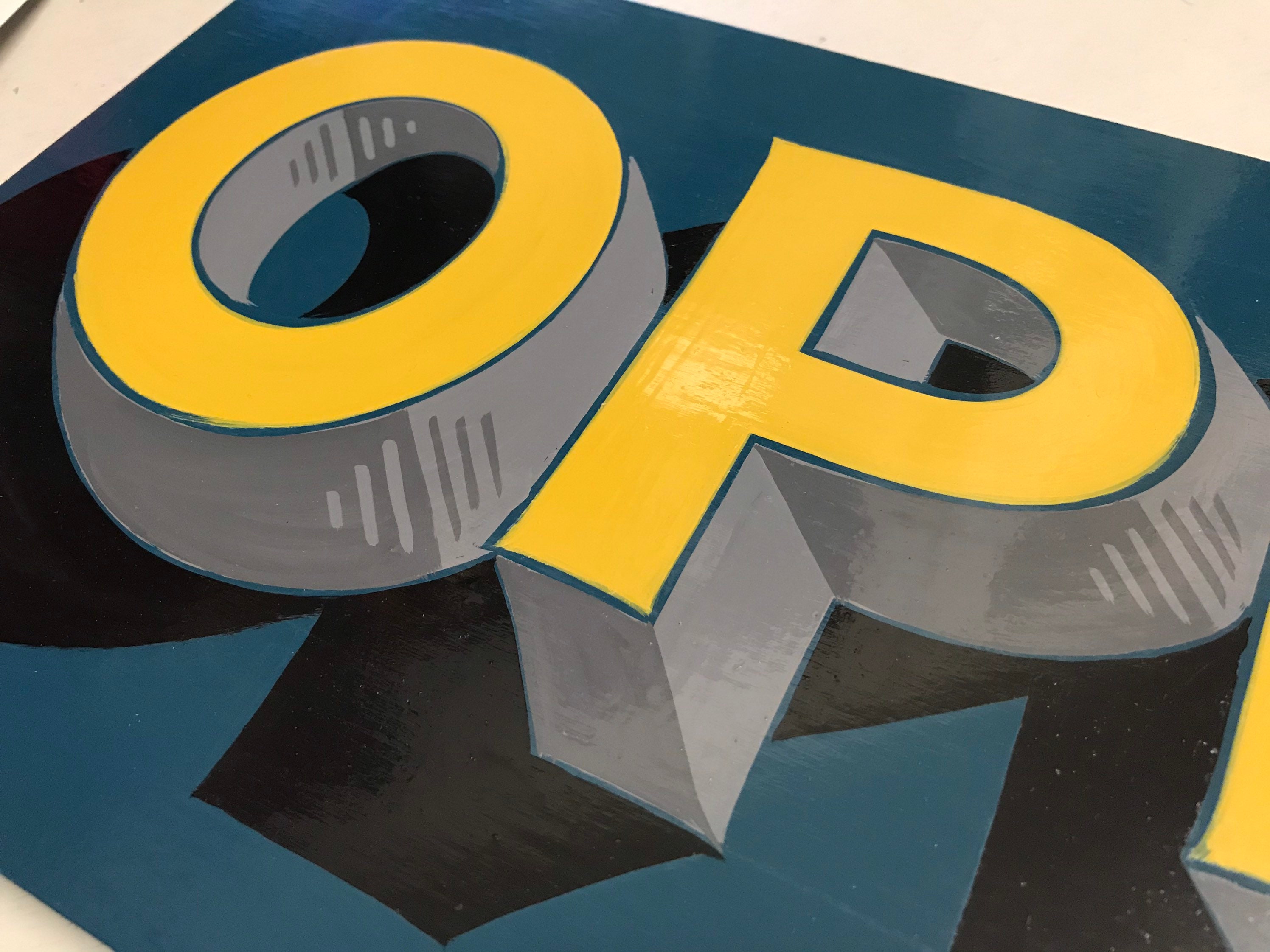 OPEN SIGN Hand Painted Timber Sign - Etsy