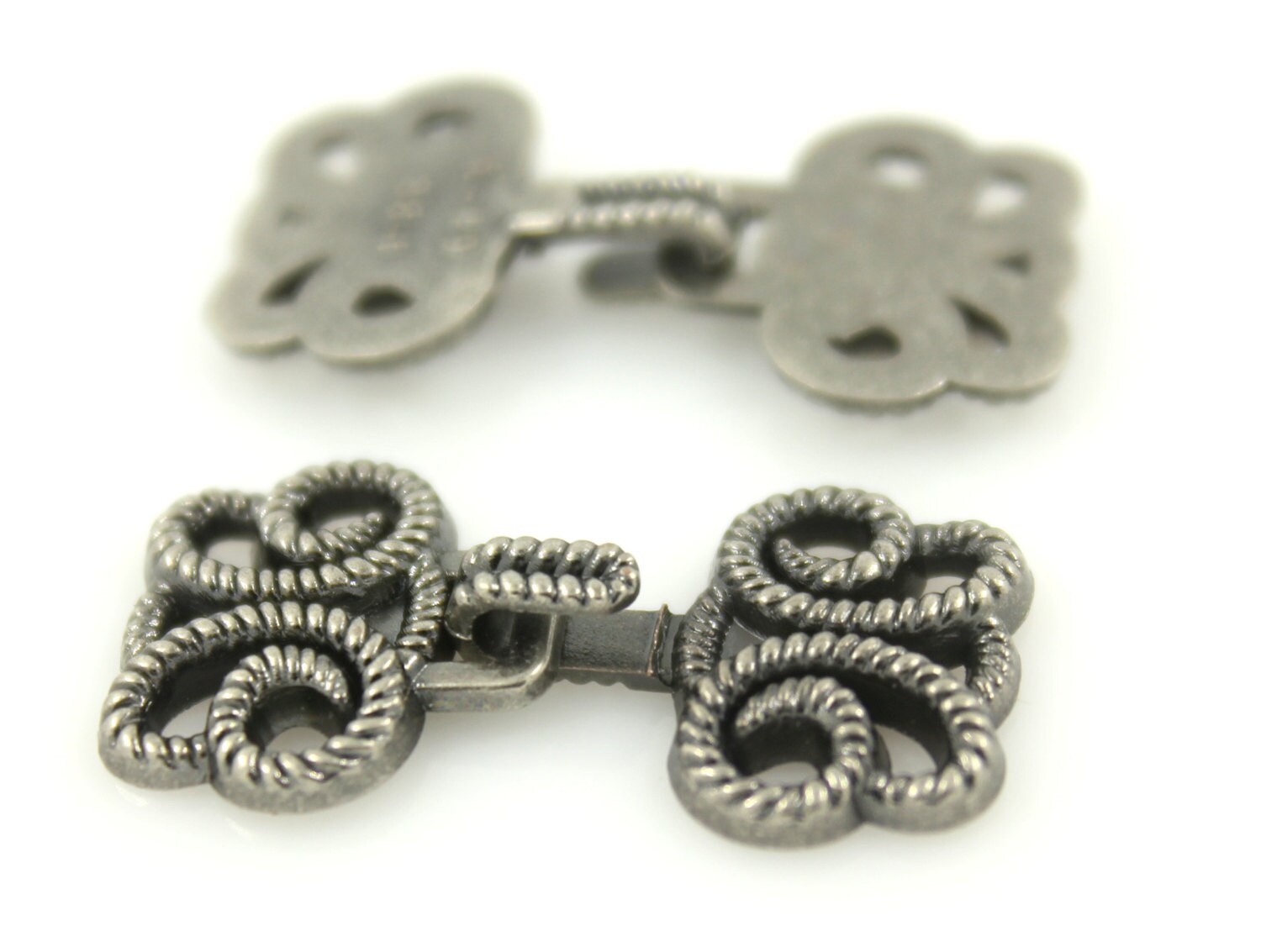 HOOK and EYE Fasteners Twisted Rope Butterfly Cloak Clasp - Etsy