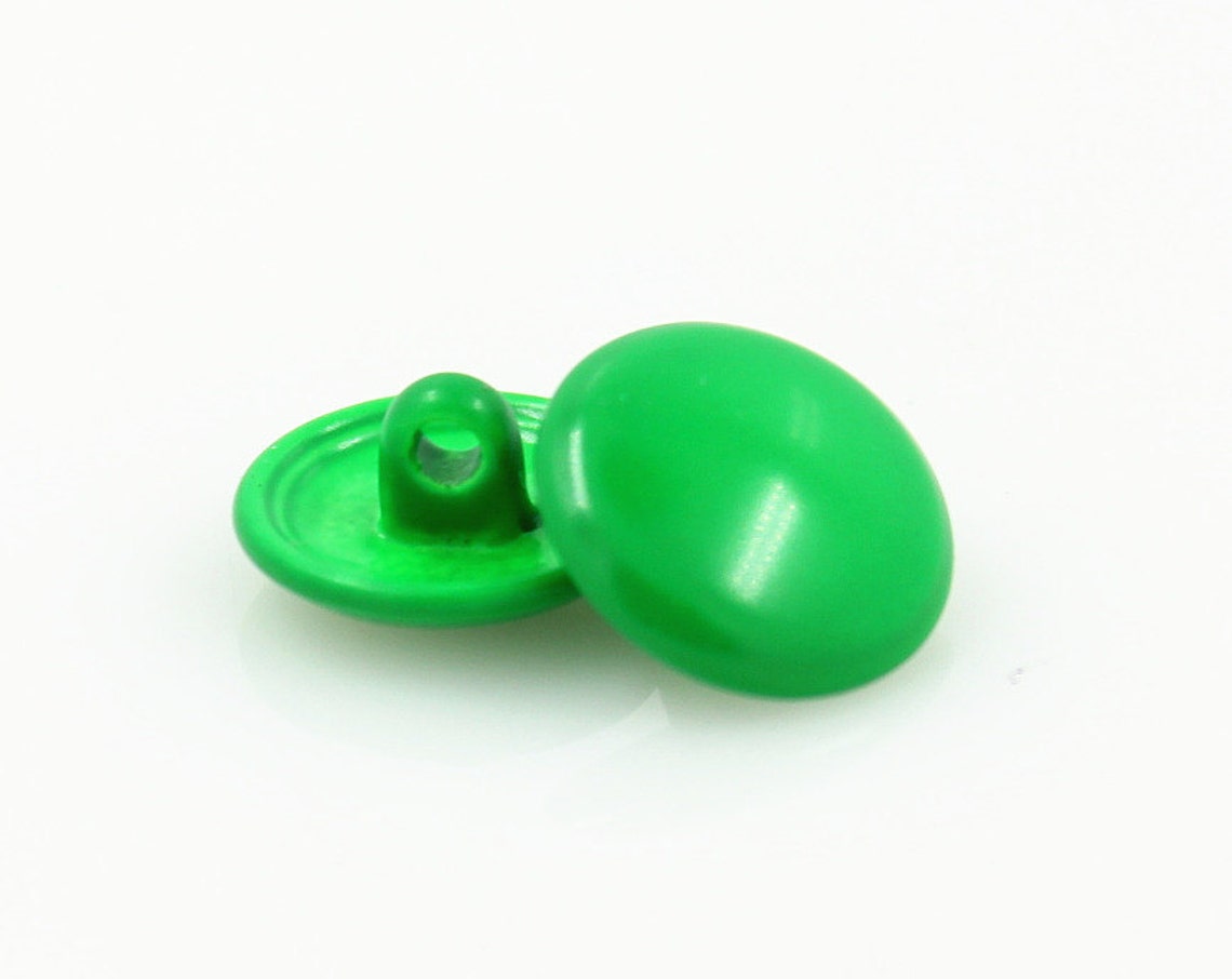 Green Metal Buttons Green Small Round Metal Shank Buttons - Etsy