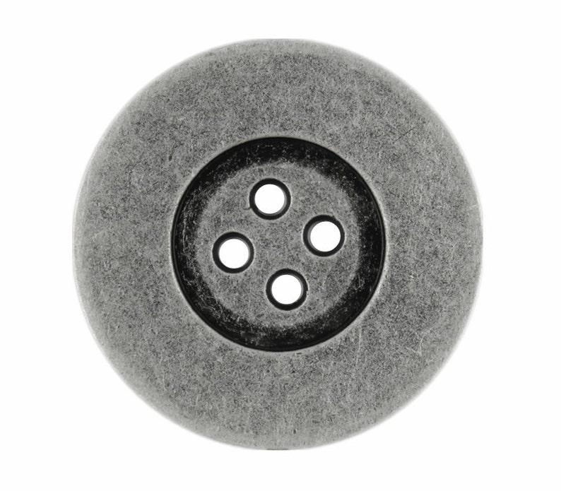 Large Antique Silver Metal Buttons 33mm 1 1/4 Inch 4 Pcs - Etsy