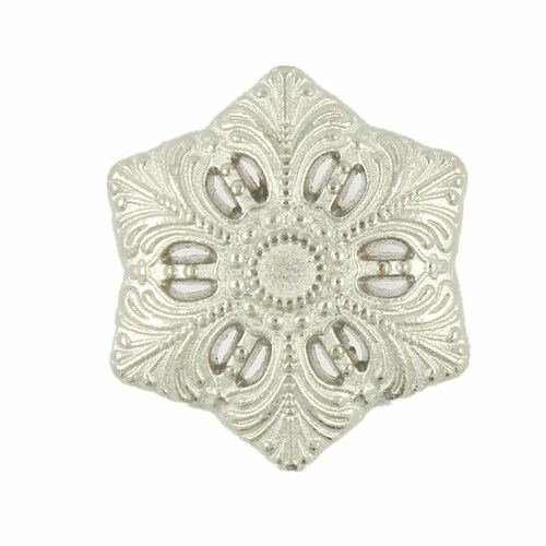 Metal Buttons Silver Snowflake Metal Shank Buttons 20mm - Etsy