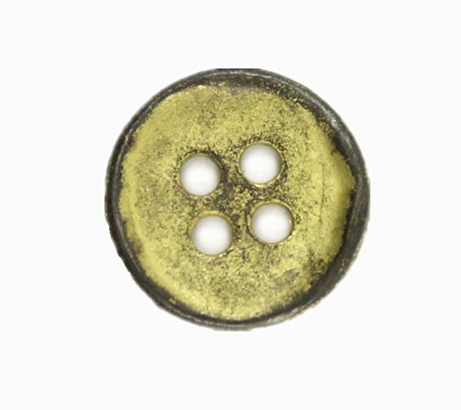 Metal Buttons Gunmetal Yellow Metal Hole Buttons 13mm - Etsy