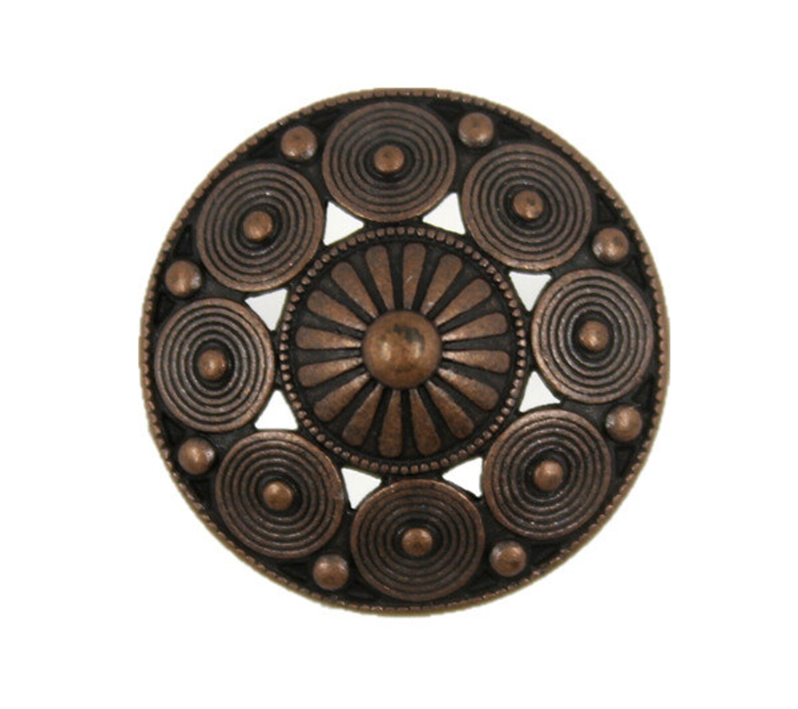 Metal Buttons Fancy Openwork Conical Metal Shank Buttons in | Etsy