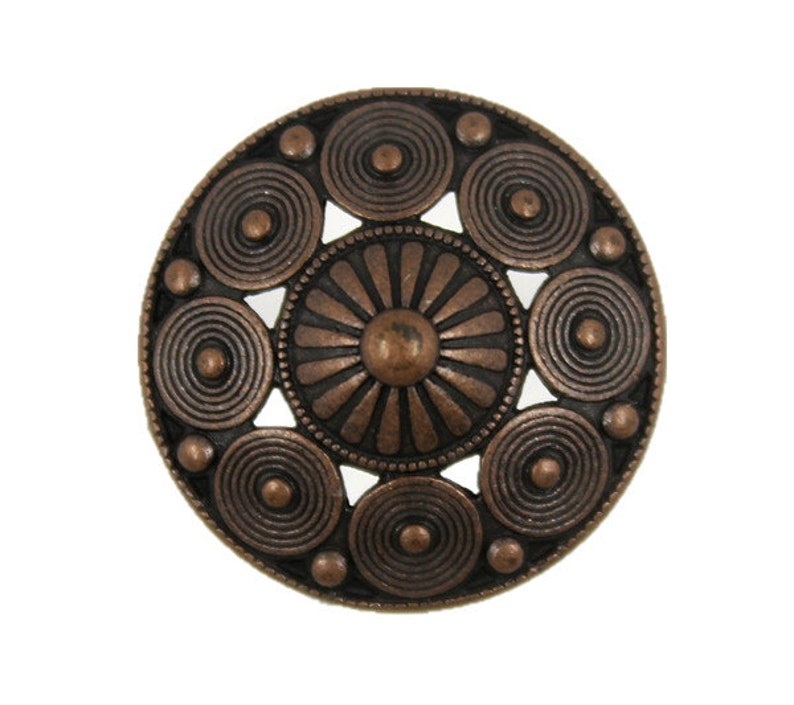 Metal Buttons Fancy Openwork Conical Metal Shank Buttons in - Etsy