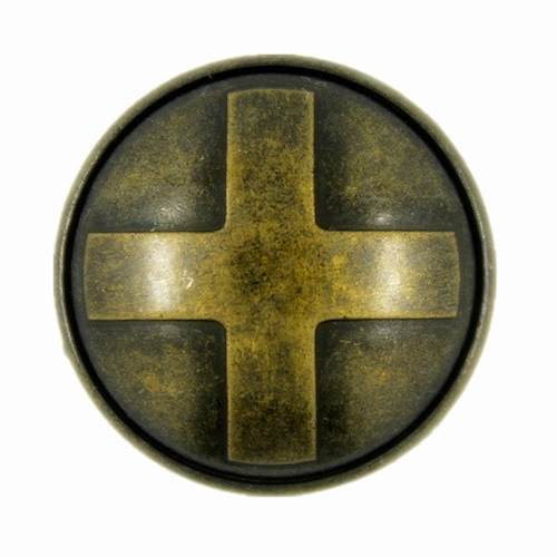 Metal Buttons Antique Brass Embossed Cross Domed Metal Shank - Etsy