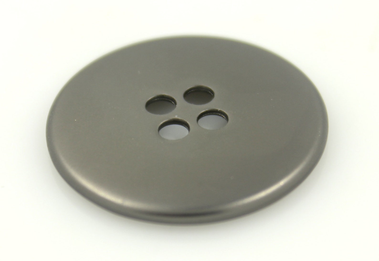 Metal Buttons - Pearlized Gunmetal Metal Hole Buttons - 25mm - 1 Inch ...
