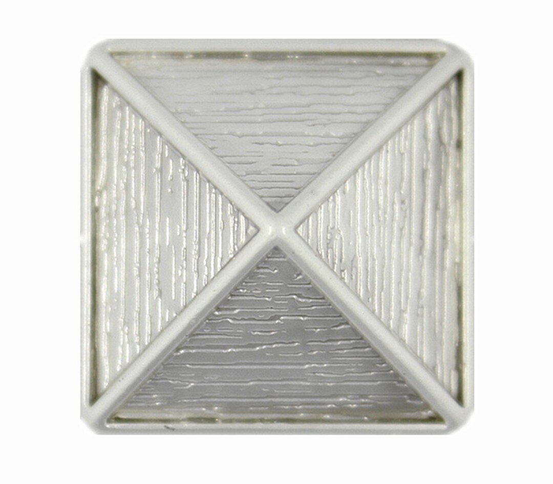 Metal Buttons - Square Cone Matte Silver Metal Shank Buttons - 15 Mm ...