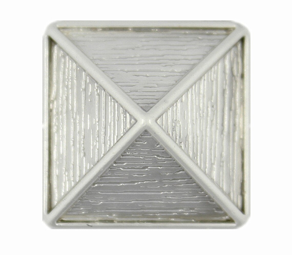 Metal Buttons Square Cone Matte Silver Metal Shank Buttons | Etsy