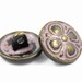 Metal Buttons - Brass Clover Metal Shank Buttons in Retro Purple Color ...