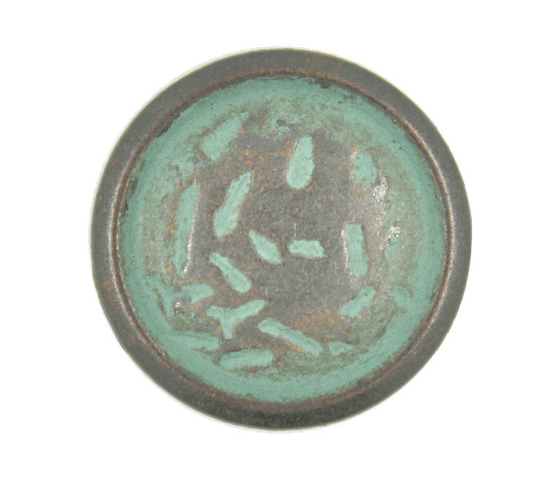 Metal Buttons - Gunmetal Shank Buttons in Deep Cyan Color - 20mm - 3/4 ...