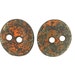Metal Buttons - Irregular Round Rust Patina Metal Hole Buttons - 20mm ...