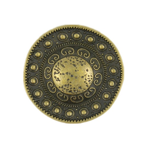 Metal Buttons Beads Around the Dome Antique Brass Metal | Etsy