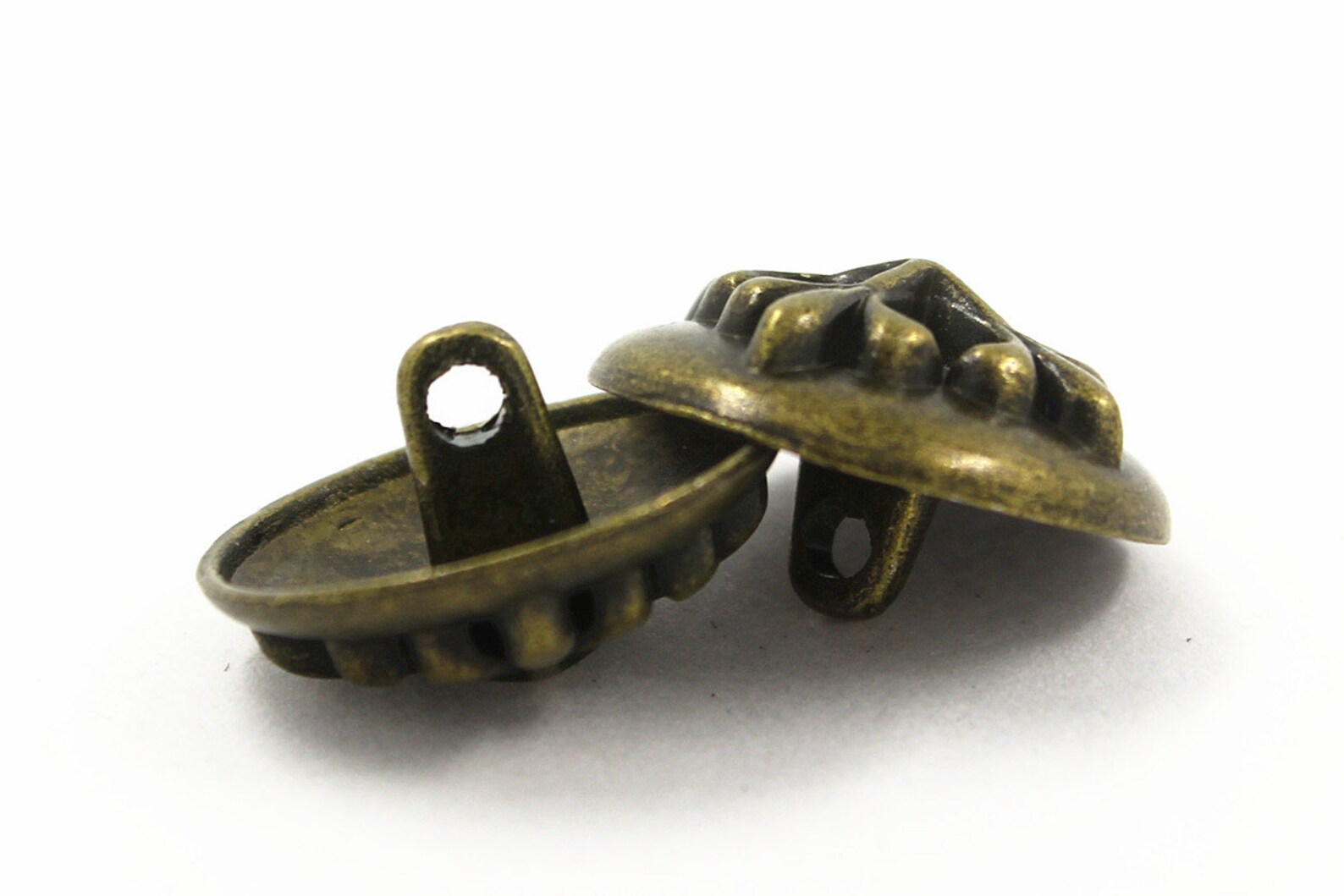 Metal Buttons Retro Brass Embossed Baroque Cross Metal Shank - Etsy