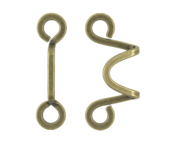 W Shaped Cloak Clasp Copper Fasteners. 5 Pairs. | Etsy