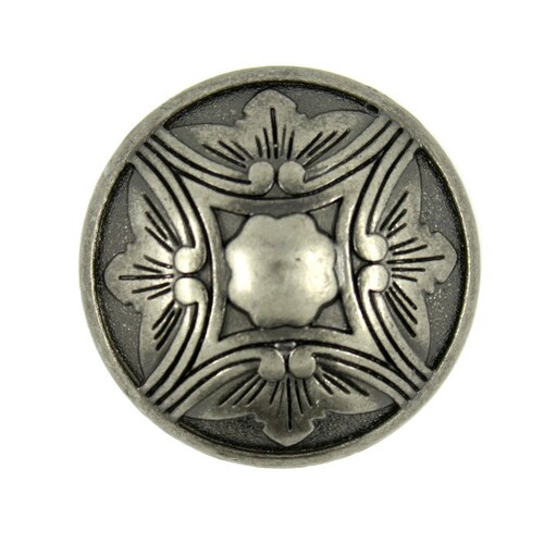 Antiqued Silver Metal Buttons Shank 25mm 1 Inch Metal - Etsy