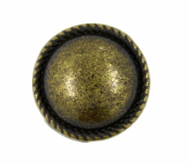 Metal Buttons Antique Brass Domed Metal Shank Buttons 10mm - Etsy