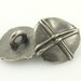 Metal Buttons Looped Stone Metal Shank Buttons in Gray Silver Color ...