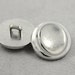 Metal Buttons - Oval and Round Cascading Design Matte Silver Shank ...