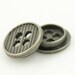 Metal Buttons - Parallel Lines Gray Silver Metal Hole Buttons - 12mm ...