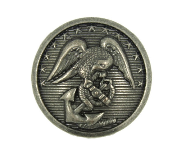 Metal Buttons United States Marine Corps Old Emblem Gray - Etsy
