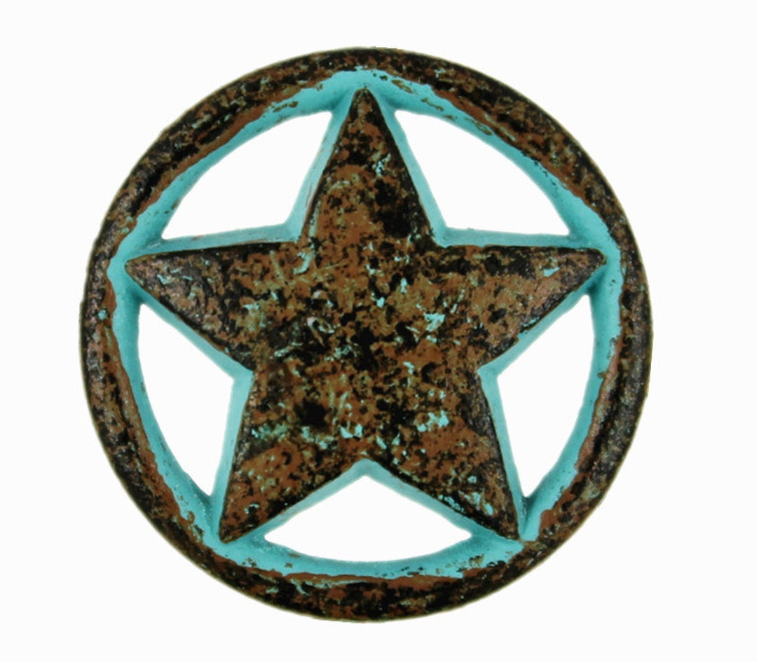 Metal Buttons - Star and Ring Green Rust Metal Shank Buttons - 20mm - 3 ...