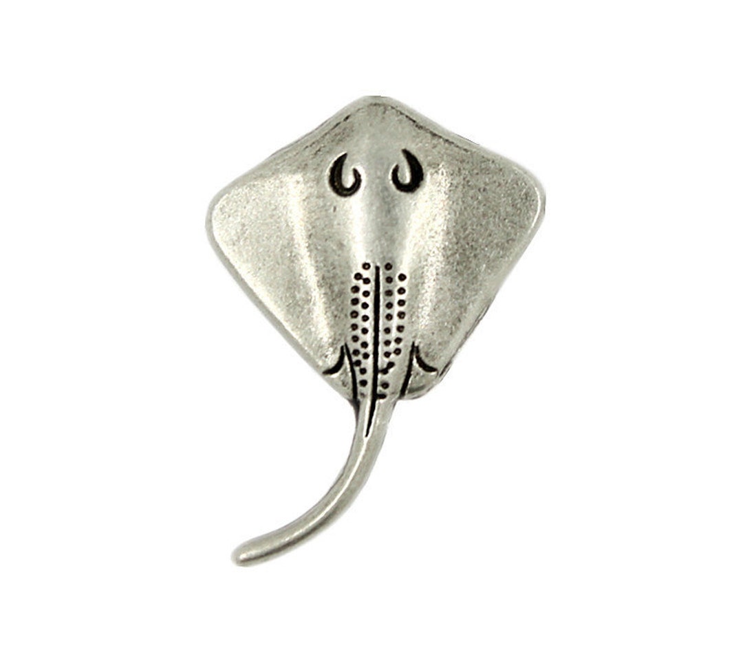 Metal Buttons - Stingray Antique Silver Metal Shank Buttons - 22mm - 7/ ...
