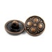 Metal Buttons - Copper Clover Metal Shank Buttons - 15mm - 5/8 Inch - 6 ...