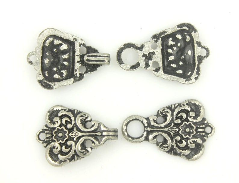 HOOK and EYE Fasteners Baroque Swirl Cloak Clasp Retro - Etsy