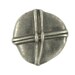 Metal Buttons Looped Stone Metal Shank Buttons in Gray Silver Color ...