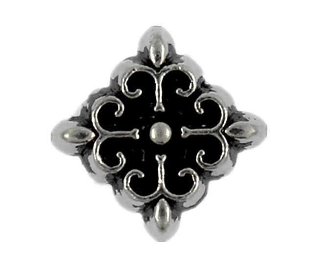 Metal Buttons - Trefoil Cross Retro Silver Metal Shank Buttons - 7mm ...