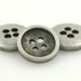 Metal Buttons Trefoil Cross Gray Silver Domed Metal Shank Buttons 10mm ...